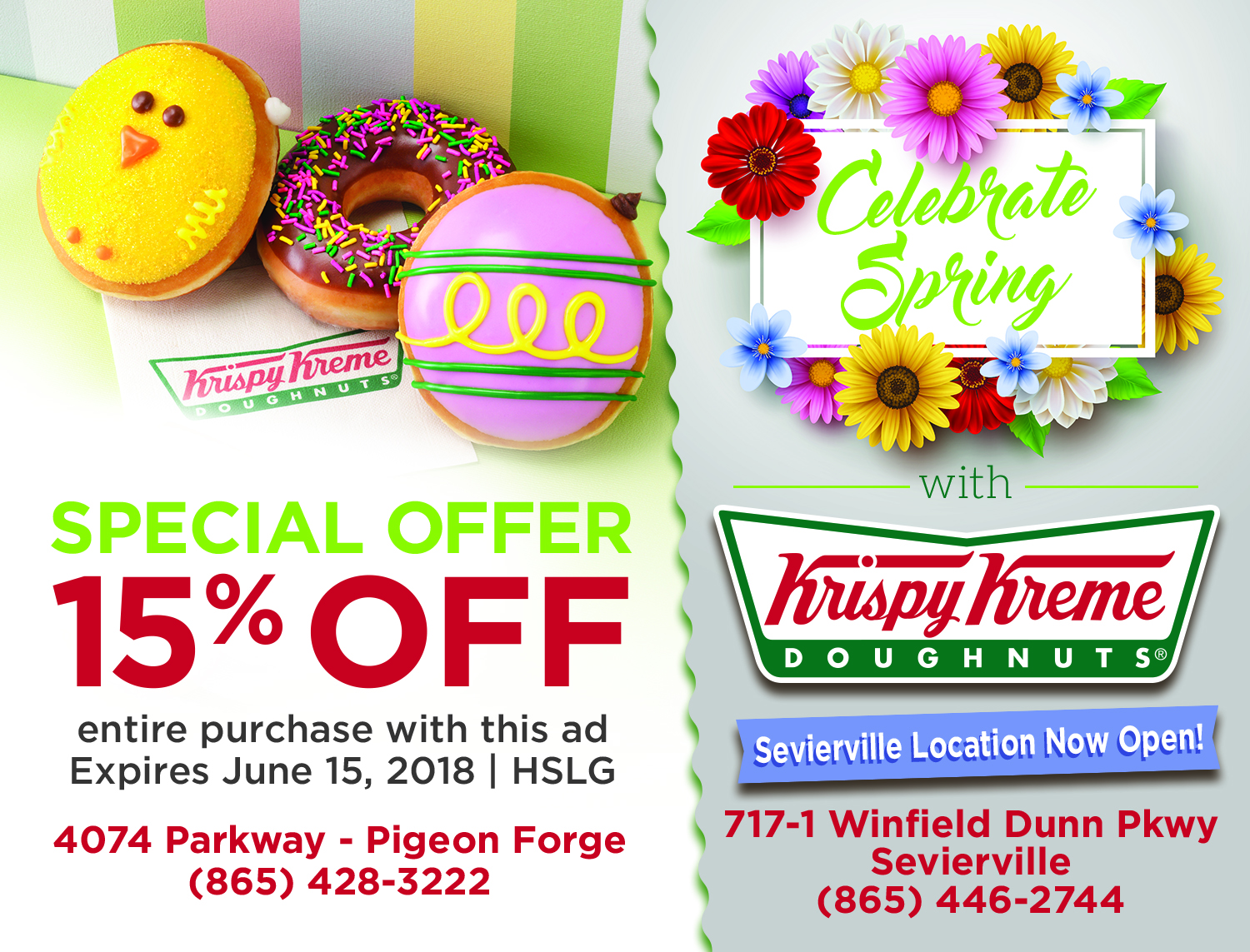 Celebrate Spring with Krispy Kreme Donuts! - Hometown Sevier